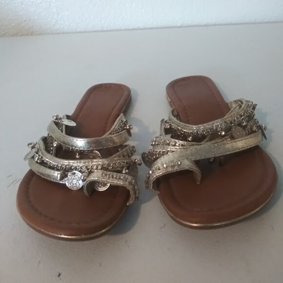 Madeline Stuart | Shoes | Madeline Womens Size 65m Gold Stuart Leather ...